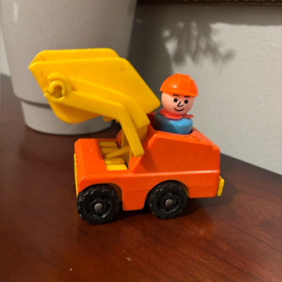 Fisher-Price | Toys | Vintage Fisherprice Orange Yellow Construction ...